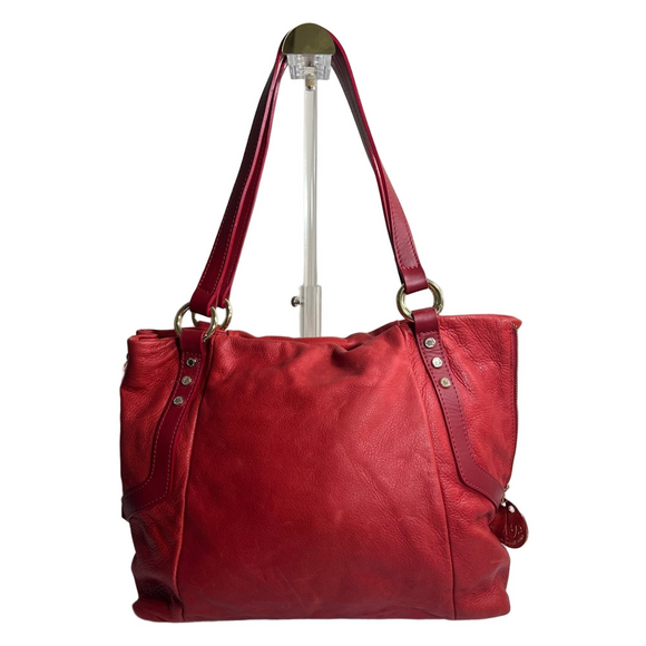 Acqua di Perla | Bags | Italian Acqua Di Perla Red Vegan Leather ...